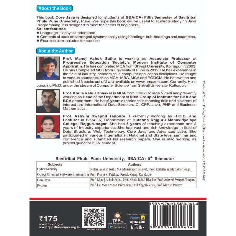 Core Java 5 semester fifth semester