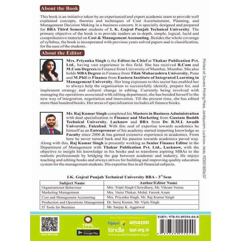 Cost and Management Accounting BBA Third semester Third sem 3rd sem 3rd semester