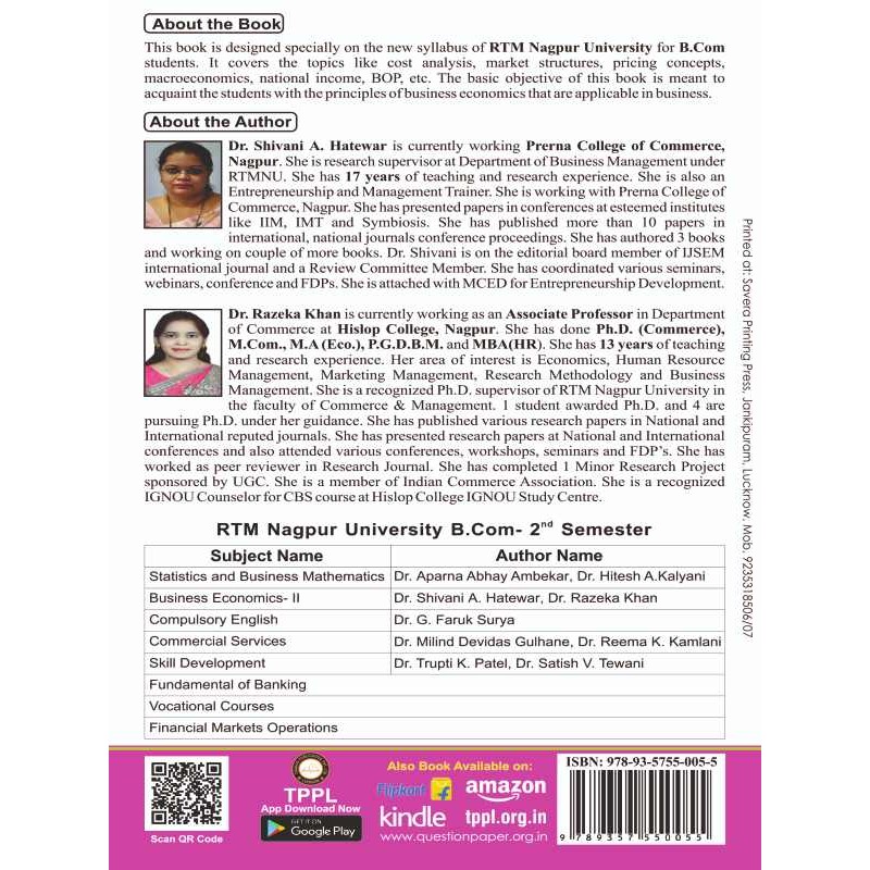 Business Economics-II B.com second semester second sem 2nd semester 2nd sem