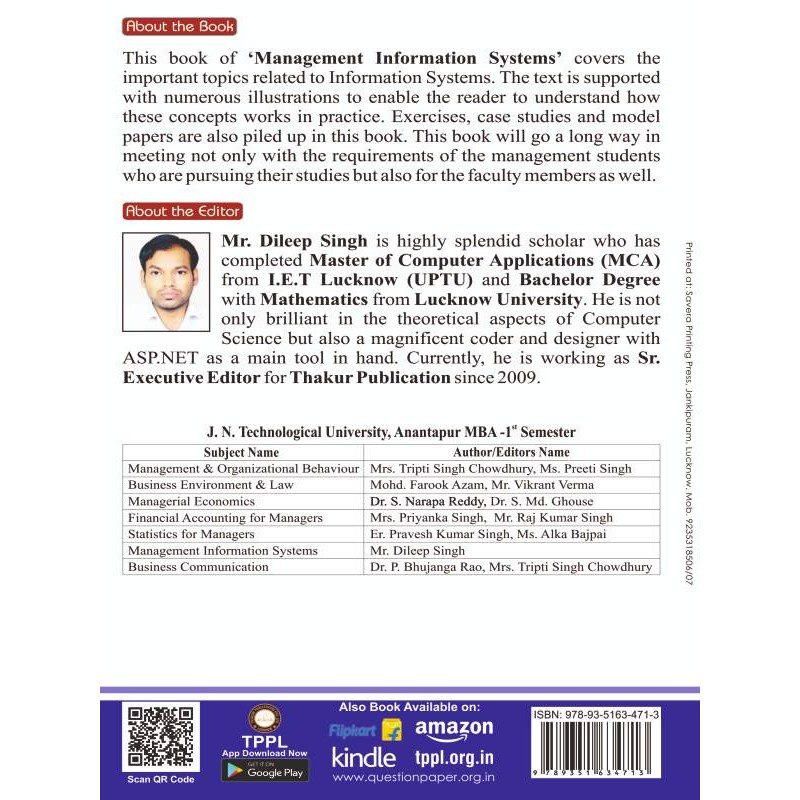 Management Information Systems MBA First sem First semester 1st sem 1st ...