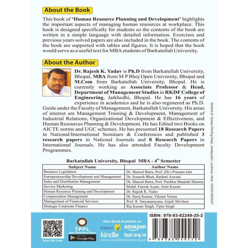 Human Resource Planning and Development MBA Fourth semester Fourth sem 4rth sem 4rth semester