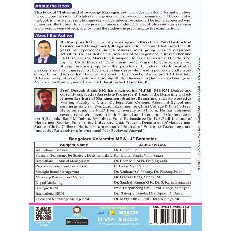 Talent and Knowledge Management