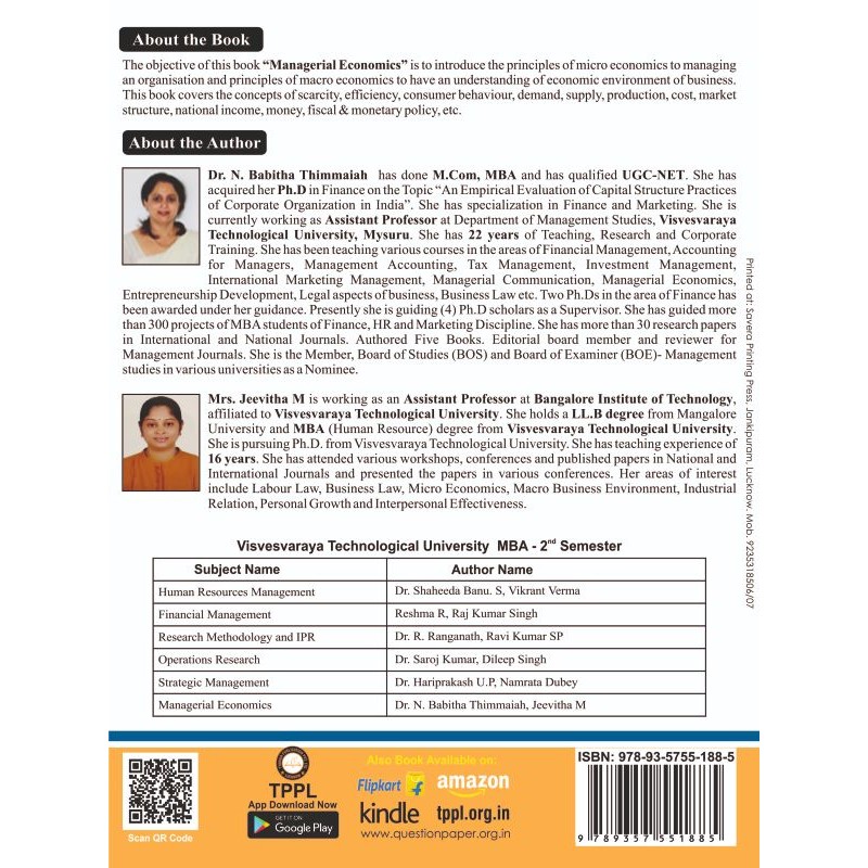 VTU MBA 2 SEM Managerial Economics