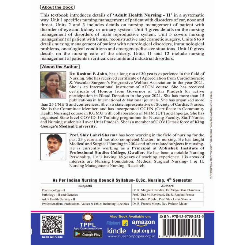 Adult Health Nursingh - II B.Sc Nursing 4th Semester