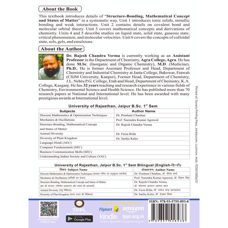 Structure -Bonding , Mathematical Concept and States of Matter ...