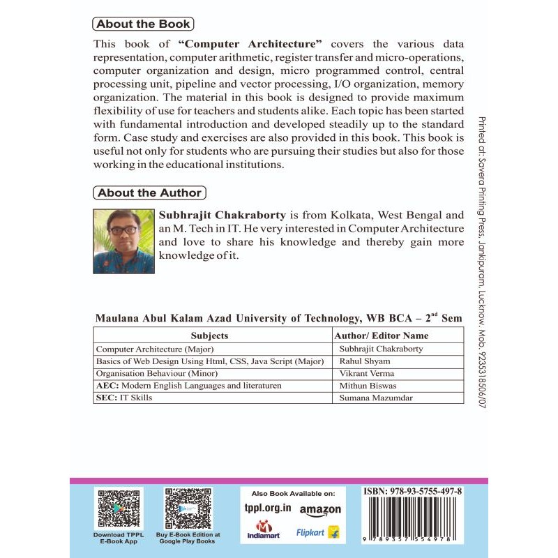 COMPUTER ARCHITECTURE MAKAUT BCA SECOND SEM