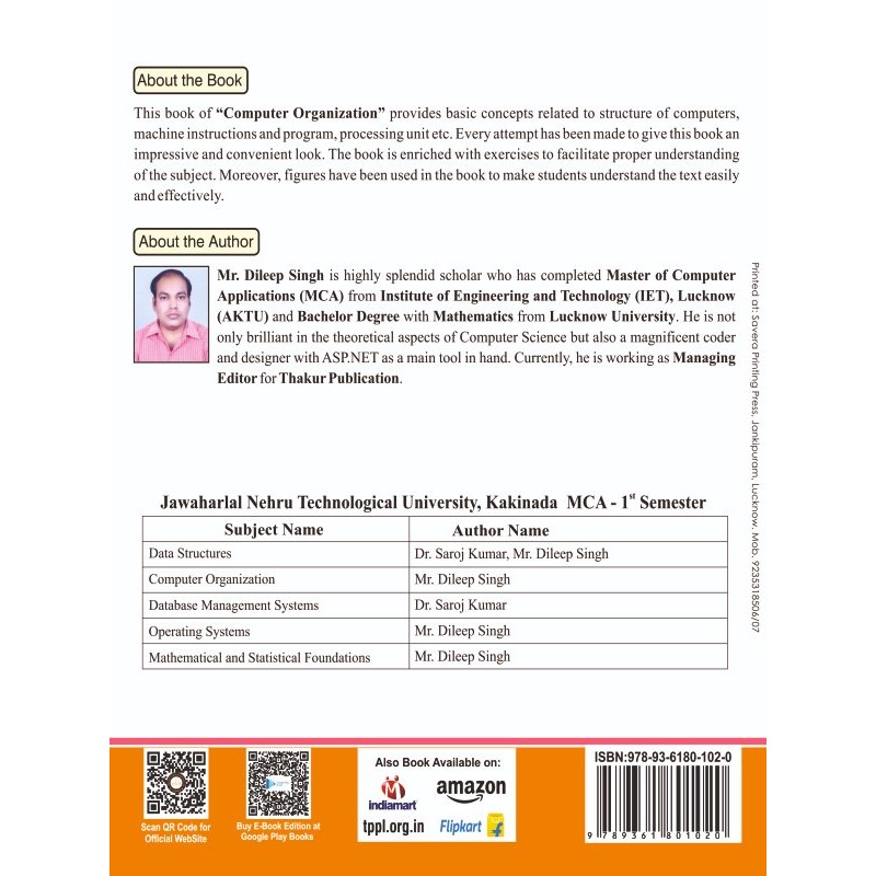 Computer Organization MCA First Sem