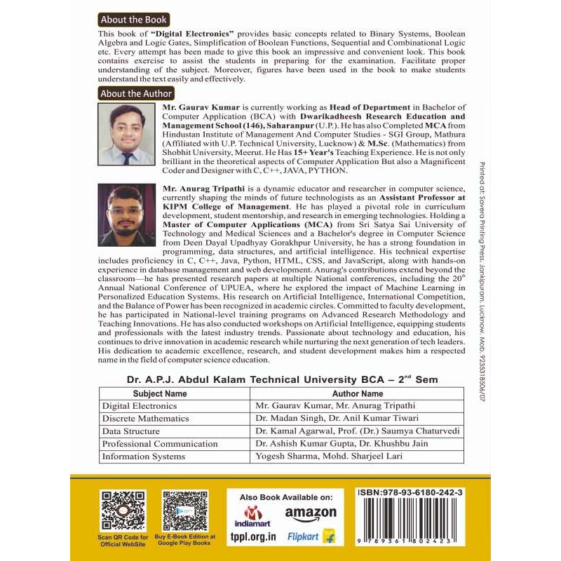 DIGITAL ELECTRONICS | AKTU | BCA|SECOND SEM