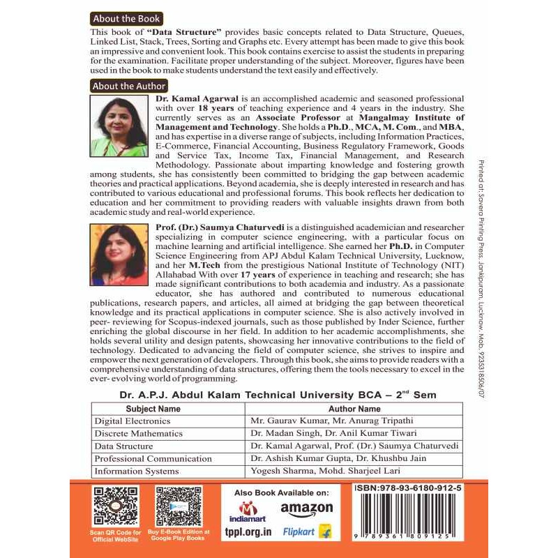 DATA STRUCTURE | AKTU | BCA| SECOND SEM
