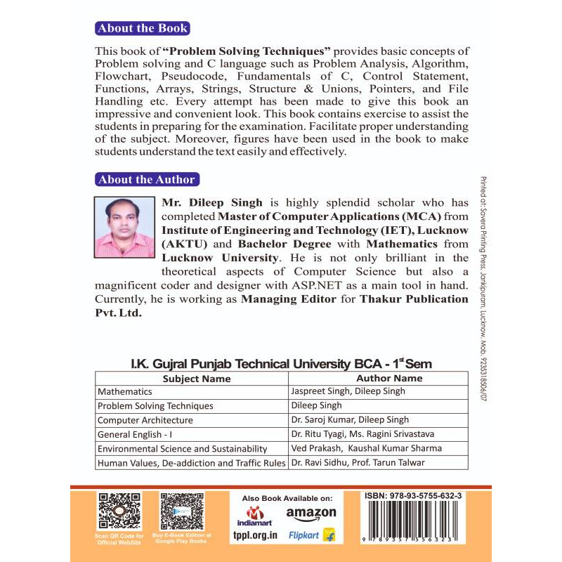 Problem Solving Techniques BCA First Semester