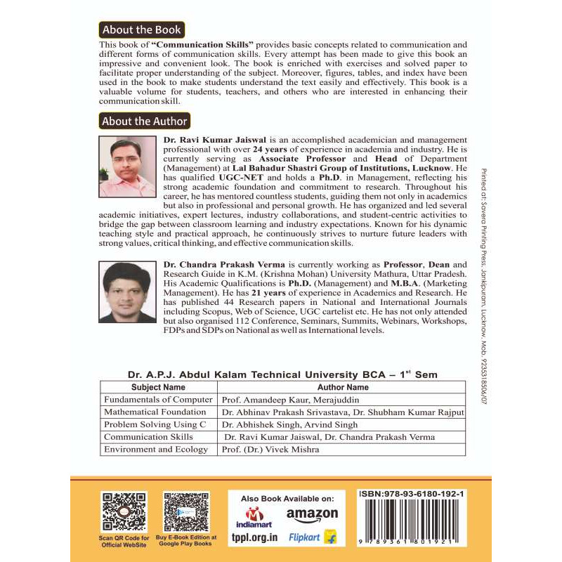 Communication Skills AKTU BCA- 1