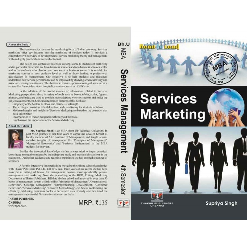 Services Marketing Book for MBA 4th Semester Bharathiar University
