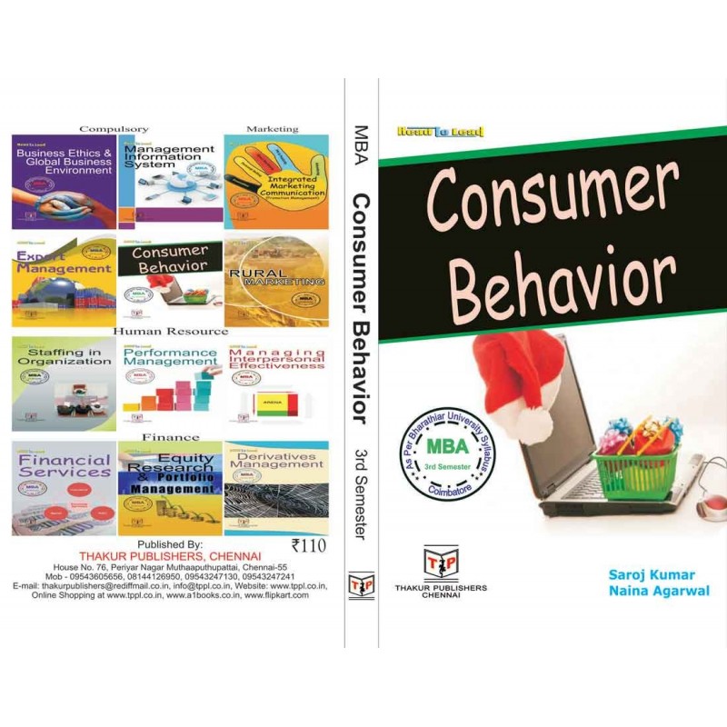 Consumer Behavior Book for MBA 3rd Semester Bharathiar University